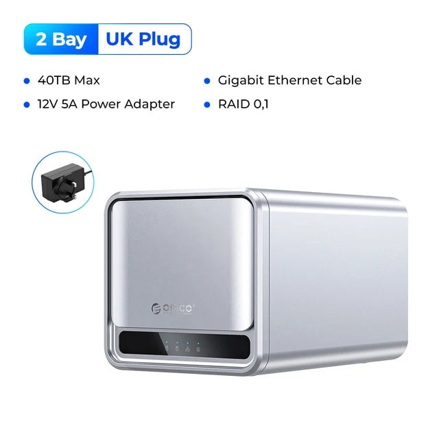 ORICO NAS MetaCube Pro (2-Bay) Private Cloud Storage with RAID ...