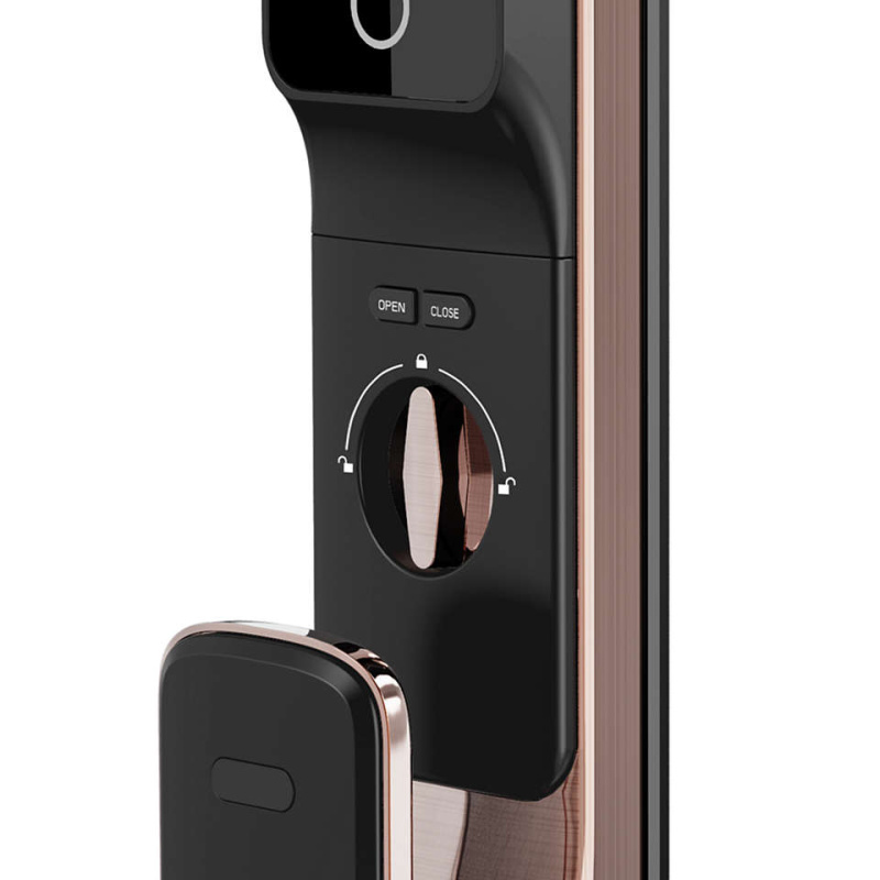 Philips EasyKey 人臉識別視像智能鎖 DDL709-FVP [曜石黑 / 紅古銅] - J Shop
