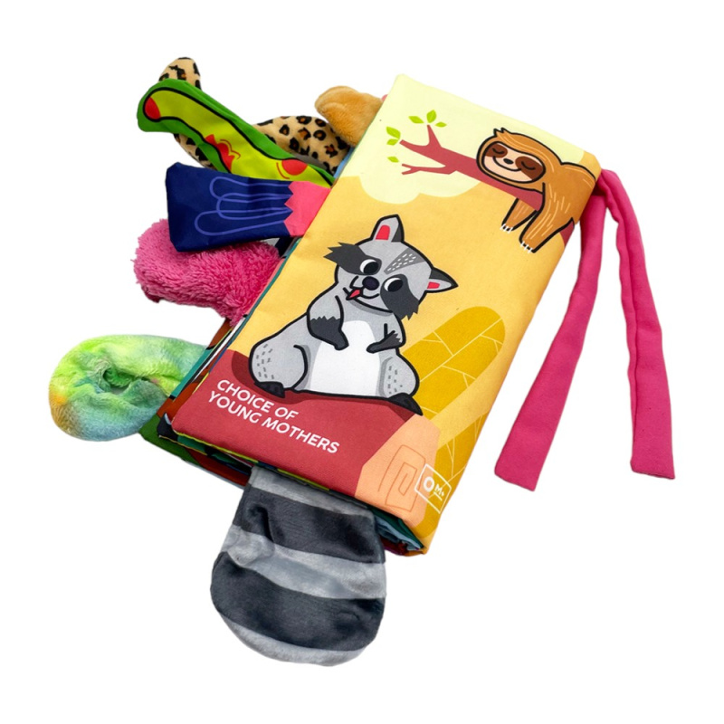 Beiens立體3D早教啟蒙寶寶布書 (熱帶雨林動物) - 童樂高飛STEM香港教育玩具－Kidrise STEM Educational Toys