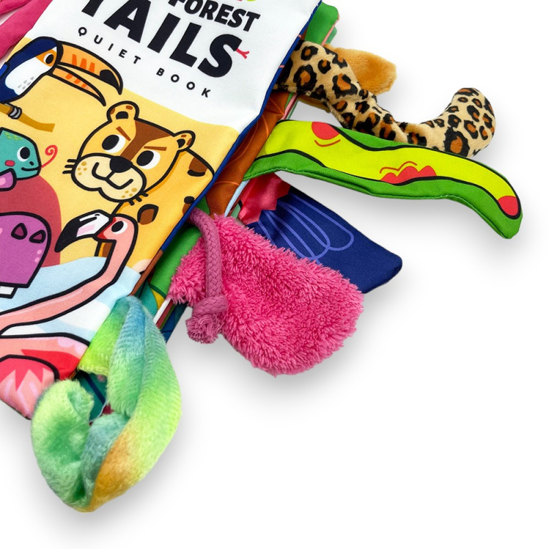 Beiens立體3D早教啟蒙寶寶布書 (熱帶雨林動物) - 童樂高飛STEM香港教育玩具－Kidrise STEM Educational Toys