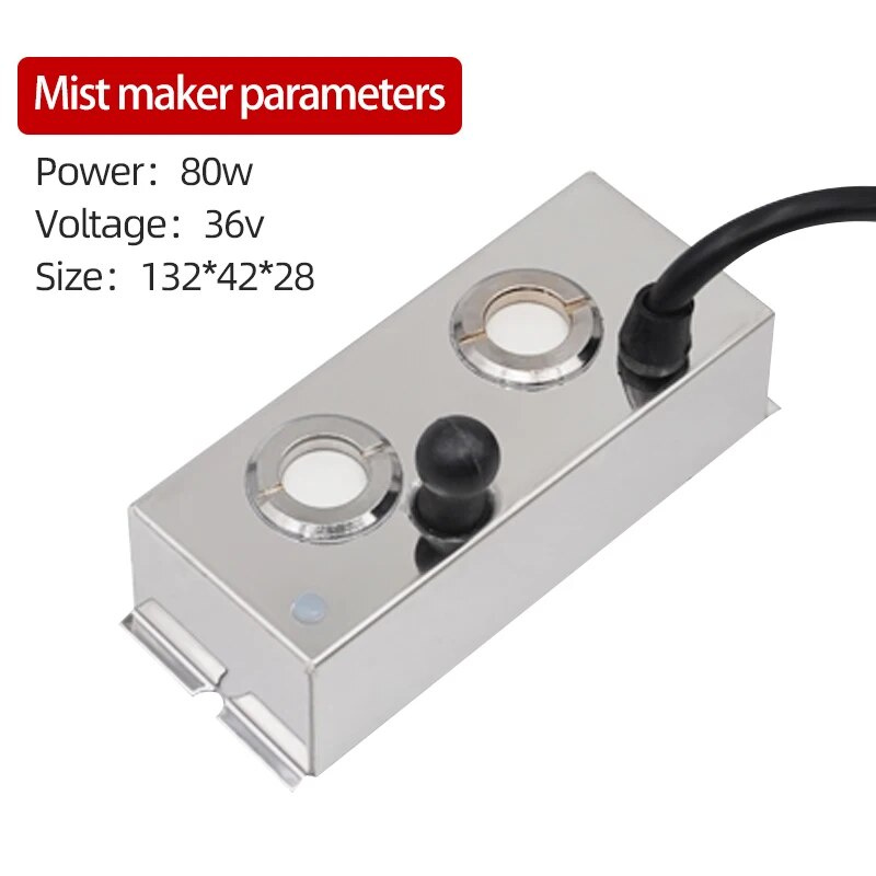 24681012 頭超音波造霧器空氣加濕器水耕霧化器超音波霧化器板 DC 48V - 朝日新泰商貿