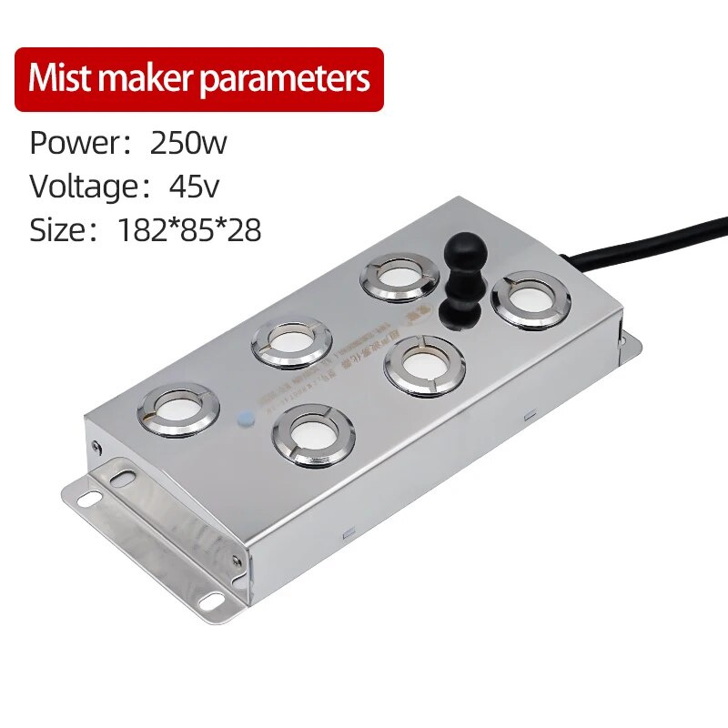 24681012 頭超音波造霧器空氣加濕器水耕霧化器超音波霧化器板 DC 48V - 朝日新泰商貿
