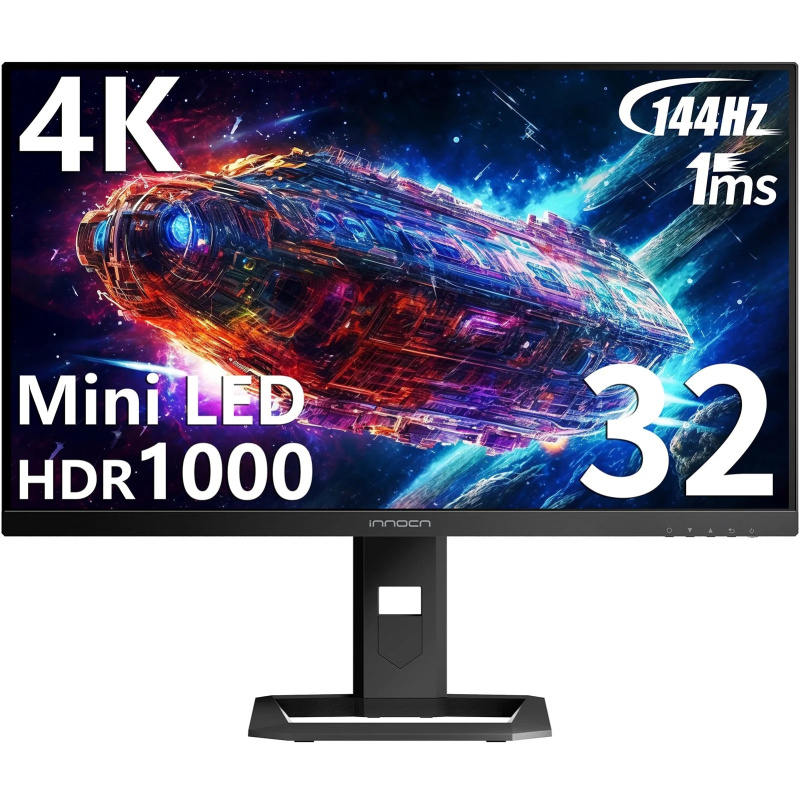 INNOCN 32" 32M2V (UHD 3840 x 2160p) 144Hz HDR1000 Mini LED 4K Computer ...