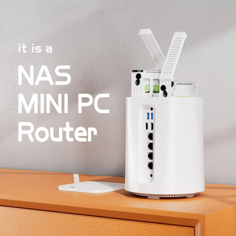 Topton 2 碟位 NAS R1 PRO 第 12 代 Intel N100 迷你 PC 網路附加儲存媒體伺服器私有雲防火牆軟體路由器 - HelloBox