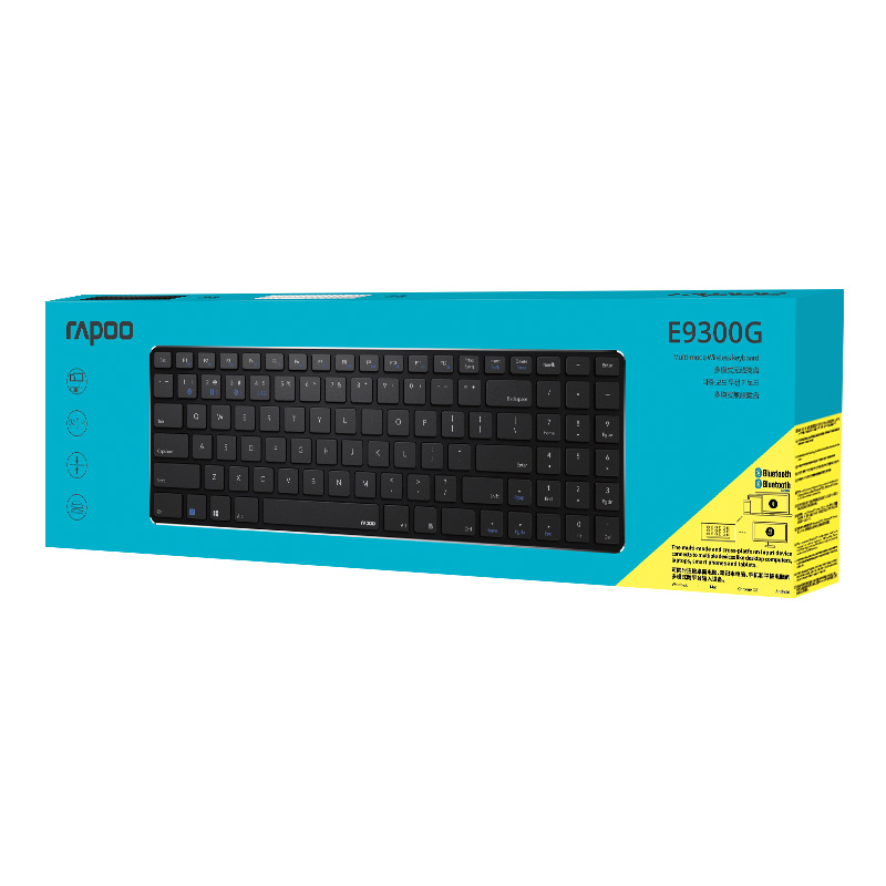 RAPOO - E9300G 藍牙(三通道)超薄鍵盤 - Wega Hong Kong Company Limited