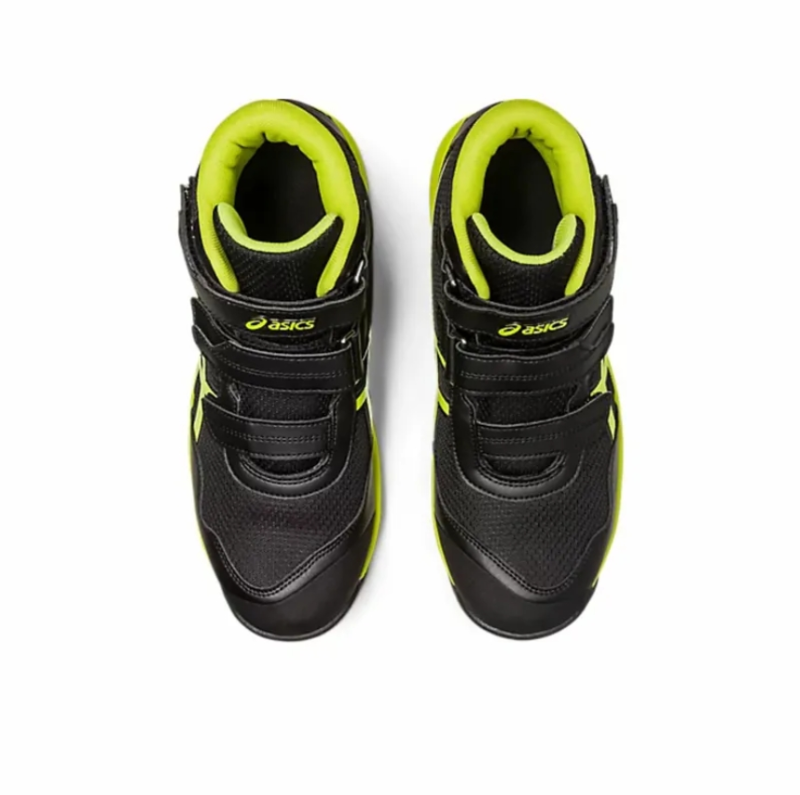 【💥日本直送】Asics ウィンジョブ CP216 3E寬度 立體鞋墊 高筒安全鞋 黑色 男女通用 22.5-30.0cm - 運動族人