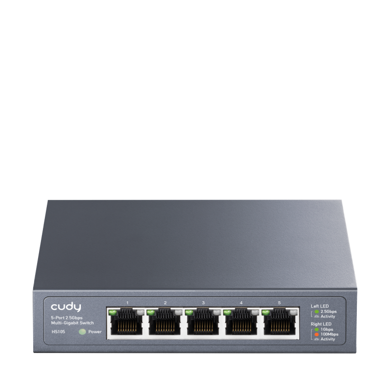 Cudy 5-Port 2.5G Desktop Switch ( HS105 ) - 樂天電腦 FreeCom Computer