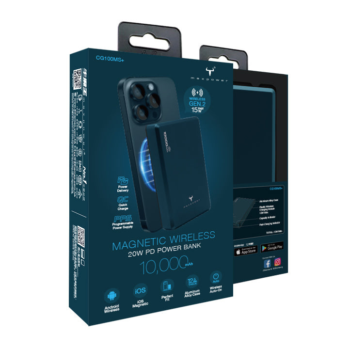 Price網購 - 2the Max Maxpower 牛魔王 10,000mAh 磁力無線外置充電器 CG100MS+
