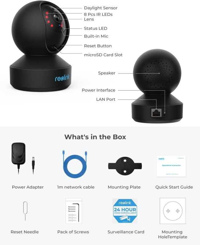 Reolink [E1 Pro 2K] 4MP 雙頻網絡攝影機 - 訊達科技 Cosmic Technology