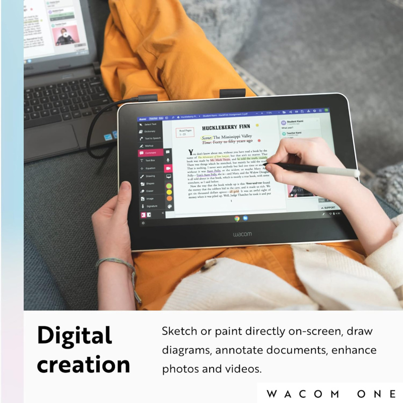 Wacom One Creative Pen Display【DTC133W0C】13.3" 入門級繪圖螢幕 - 訊達科技 Cosmic Technology