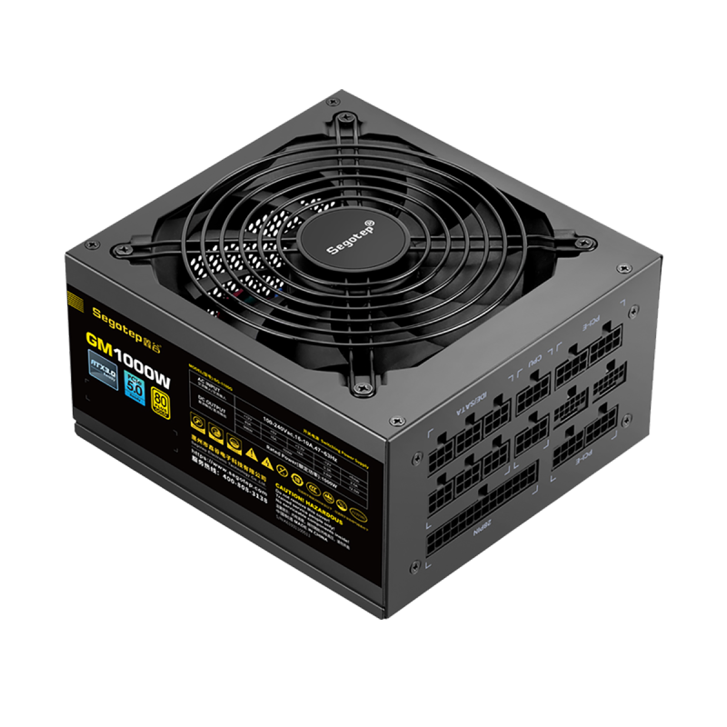 Segotep GM1000W 80 Plus Gold 1000W PSU, Full Modular (ATX 3.1 / PCie 5. ...