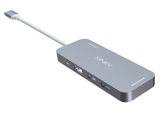 MINIX S2GR USB-C Storage 240GB-SSD Hub w/HDMI/USB3.0 (Gery) - 3C Technology
