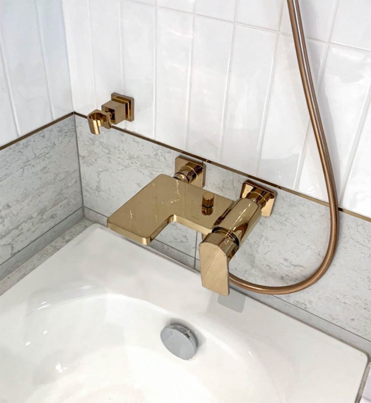 KOHLER , K-23494T-4-RGD , PARALLEL , 掛牆式浴缸龍頭 , (玫瑰金) - 香港21衛浴潔具有限公司