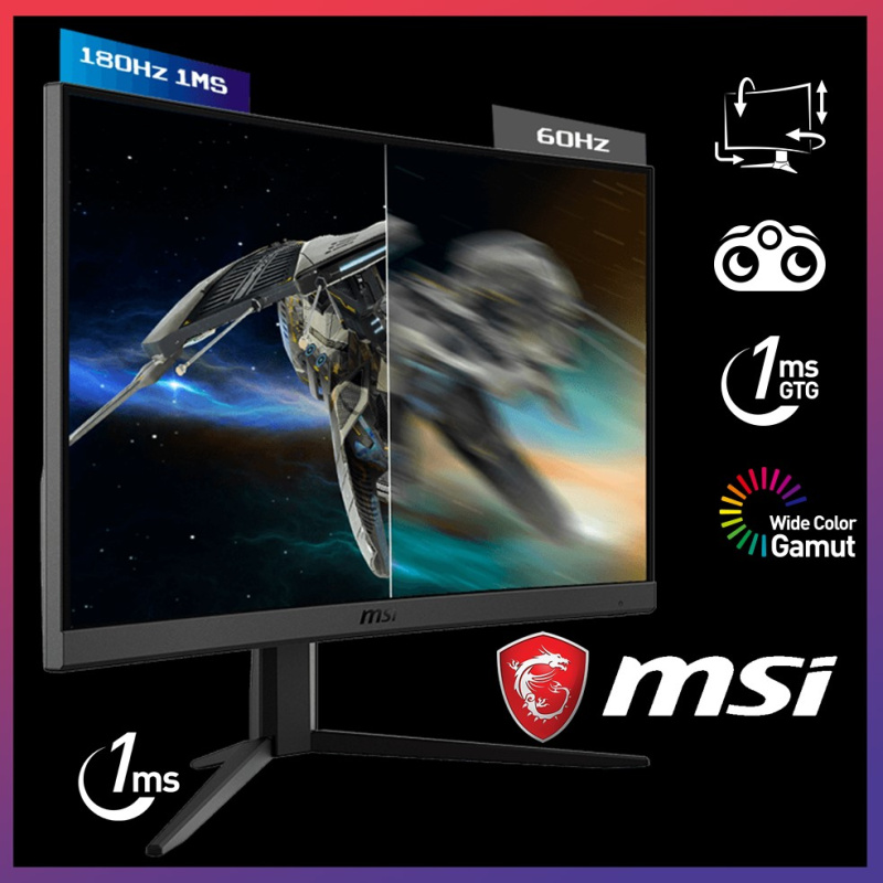 Price網購 - MSI 24" FHD 180Hz 曲面電競顯示器 [G24C4 E2]