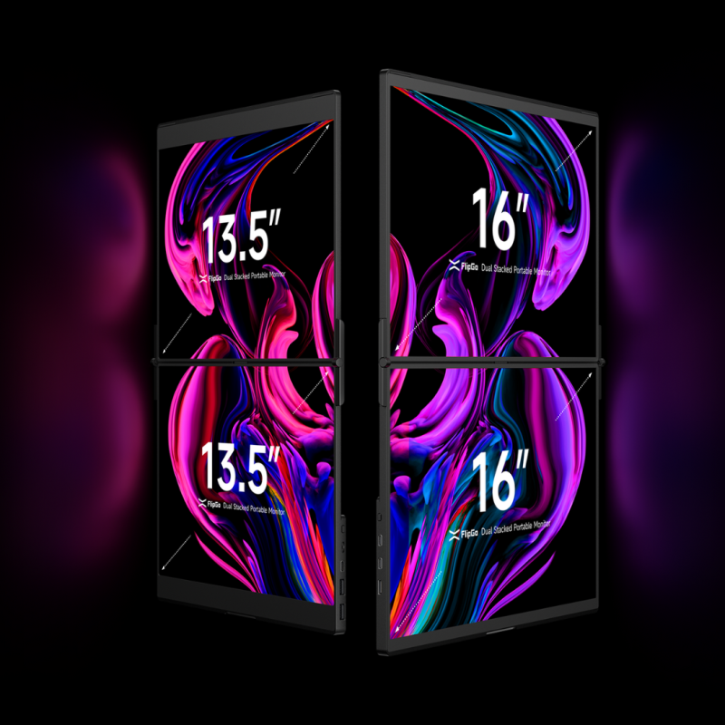 JSAUX FlipGo Pro 攜帶型 磁吸式雙屏觸控顯示器 - Compukit Computer Limited