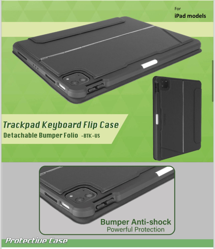 Capdase Trackpad Keyboard Flip Case for iPad Air/Pro 11"/13" (2024 ...