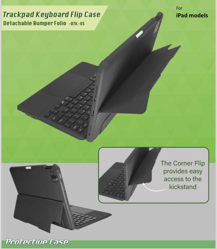 Capdase Trackpad Keyboard Flip Case for iPad Air/Pro 11"/13" (2024 ...