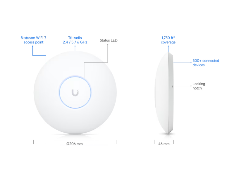 Ubiquiti U7-Pro UniFi Access Point WiFi 7 Professional Max | Hong Kong ...