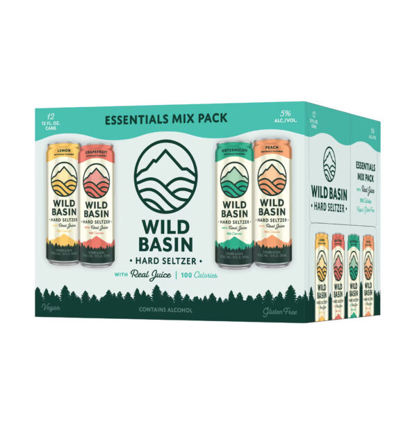 Wild Basin - Hard Seltzer Essentials Pack V2 (12oz x 12 Can) - Owlsome ...
