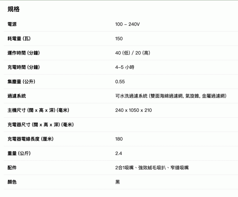 Price網購 - SHARP 聲寶 EC-SC75H-H 直立式無線吸塵機