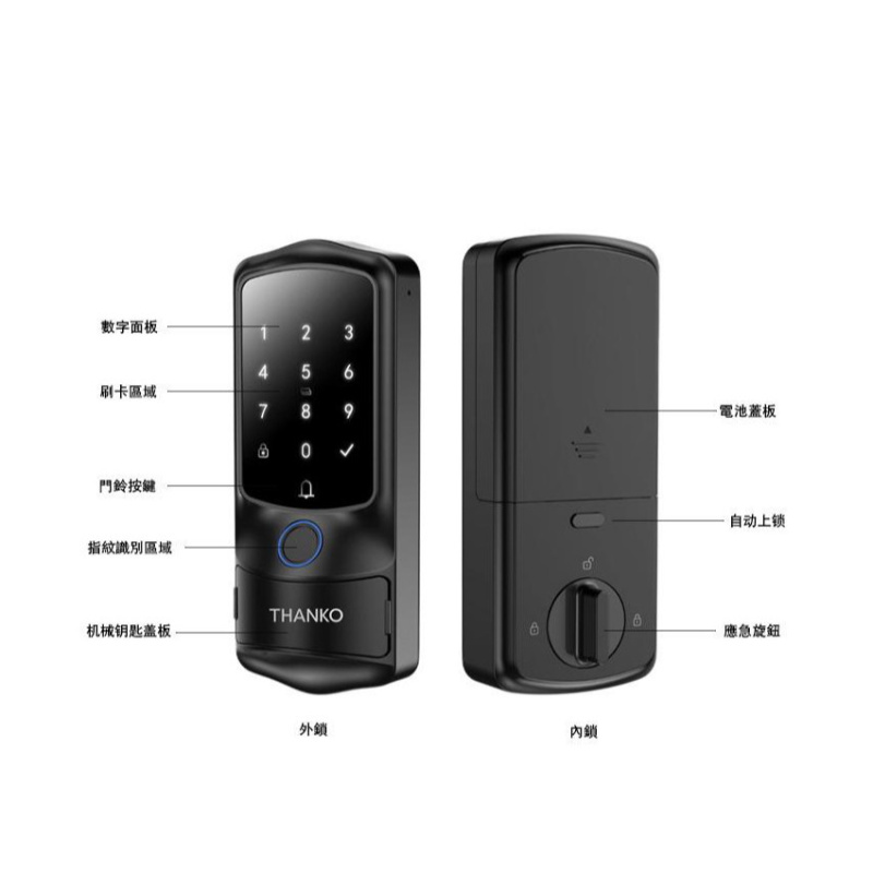 Thanko H1智能指紋鎖 - A1 DIGITAL