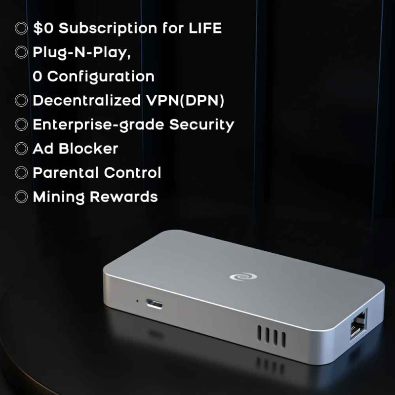 Deeper Connect Mini 去中心化 VPN 防火牆｜家庭用終身免月租｜1Gbps 高速企業級網路安全設備 - ibizgift ...