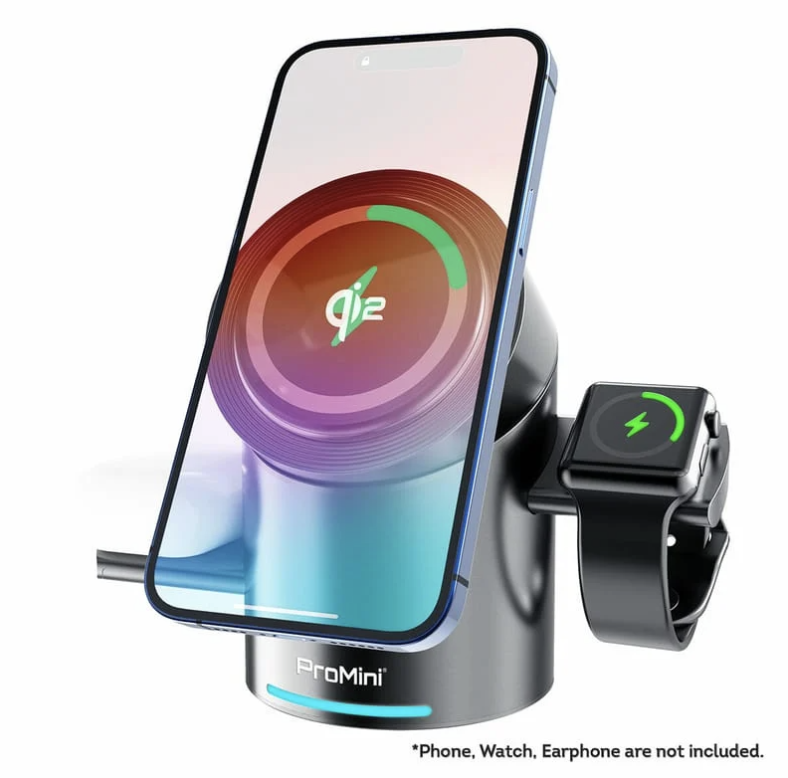 (全新行貨免運費) Magic-Pro ProMini Cyber C 25W Qi2 磁吸三合一無線快速充電座連火牛 - SV Shop