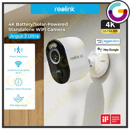 Price網購 - Reolink Argus 3 Ultra Smart 4K 8MP Standalone Wire-Free ...