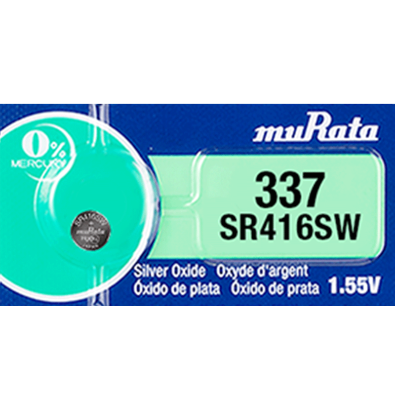 Murata 337 / SR416SW / 鈕扣電池 / 鈕型電池 / 水銀電池 / Batteries - Well Power 宏力科技