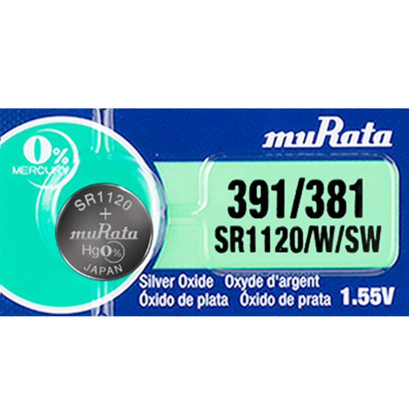 Murata 391 / 381 / SR1120/W/SW / 鈕扣電池 / 鈕型電池 / 水銀電池 / Batteries - Well ...