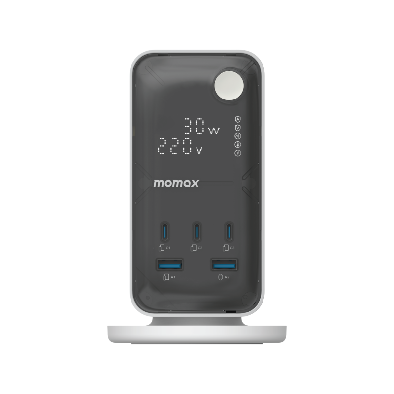 Price網購 - MOMAX 1-Charge Work-Flow 6 插座數位顯示電源盒 (附 USB) [US21] (送60W USB ...