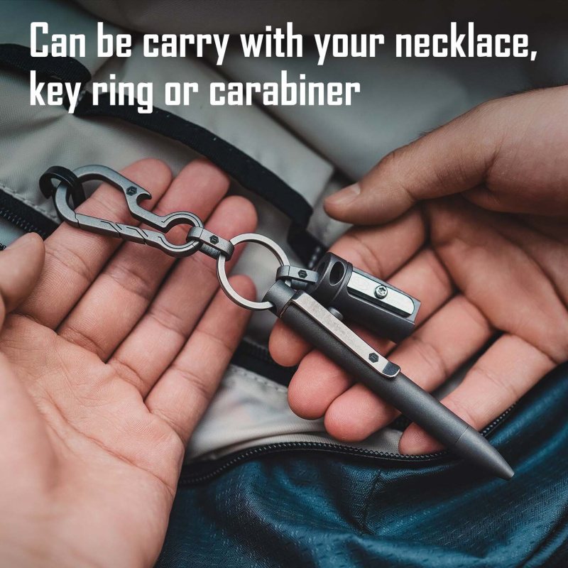 Keyunity KP04 鈦金屬 Bolt Action 原子筆 - hkequipment 電筒及戶外用品 edc 裝備店