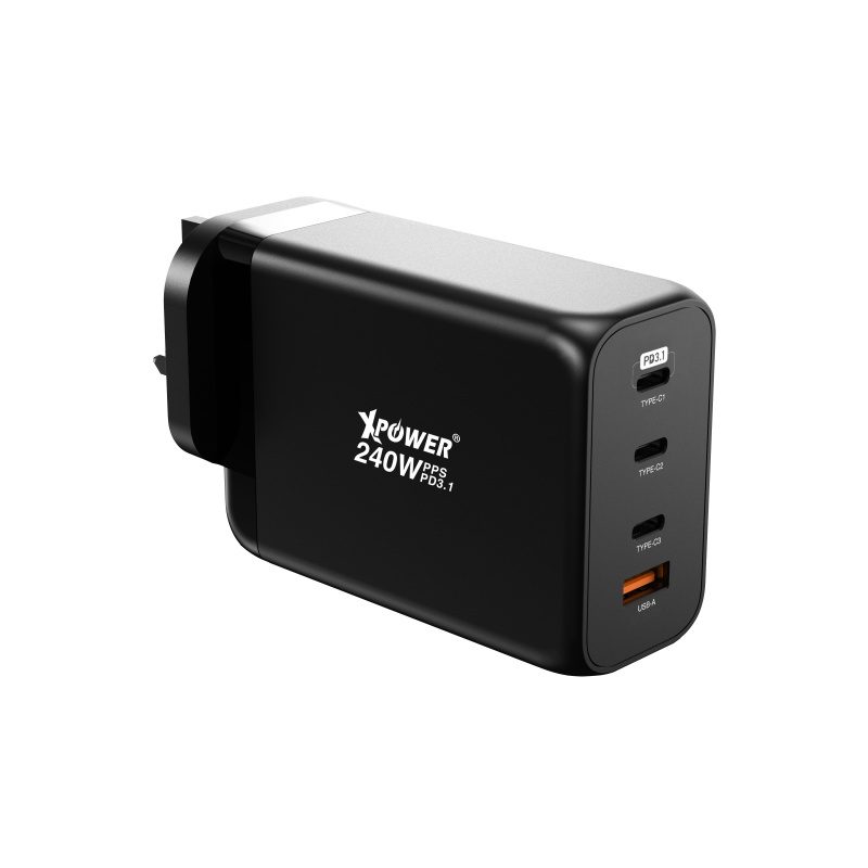 XPower GW240 240W PD 3.1 Gan 4輸出 Charger 智能充電器 - Well Power 宏力科技