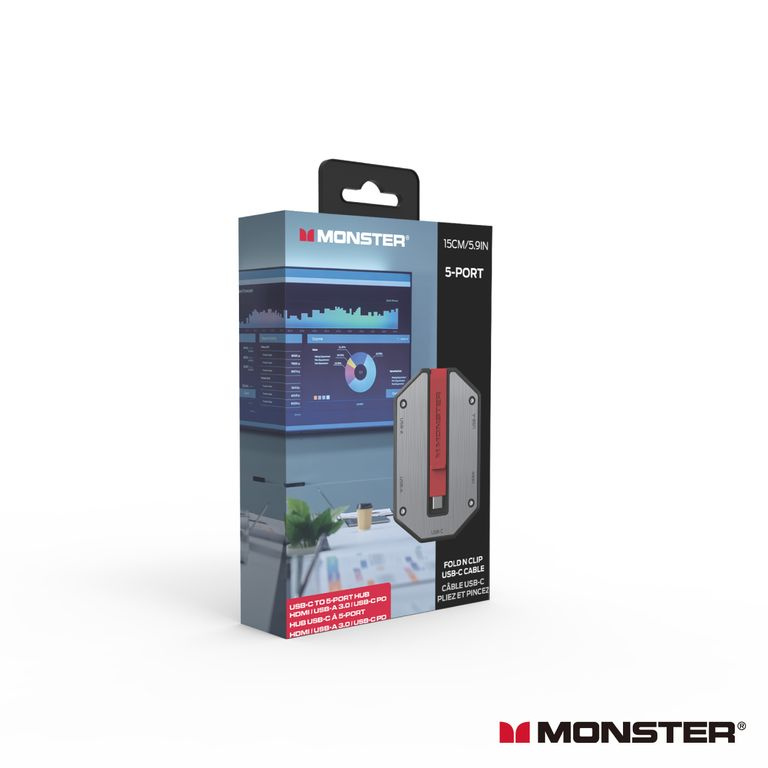 Price網購 - Monster Essentials Gen.2 PME2-C006 5合1 USB-C 擴展器