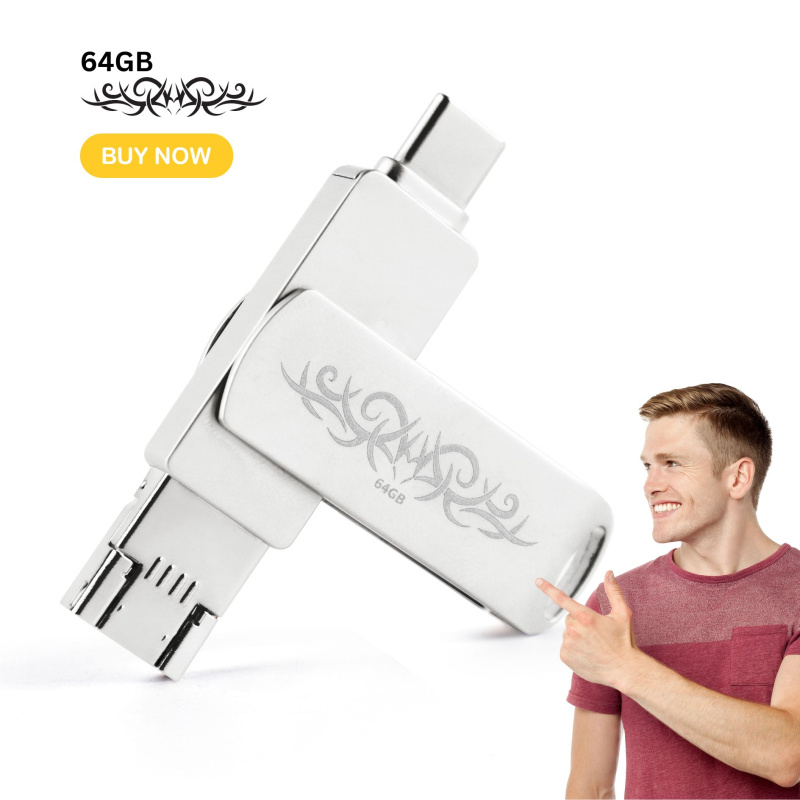 Realupta, USB 3.2 三合一手指：適用於 iPhone、Android、PC & Mac 無痛檔案傳輸 - 維圖芬