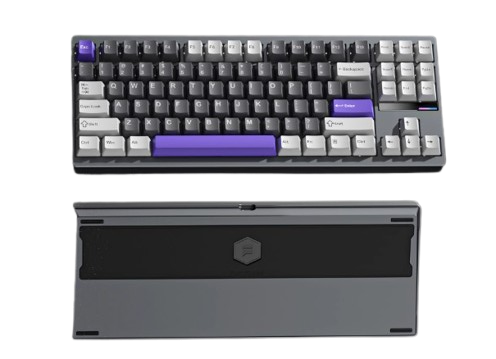 FURYCUBE GT80 三模RGB铝製機械键盘 (香檸葡萄軸V2) - 太空灰(陽極撞色配重) - 盈竣科技有限公司