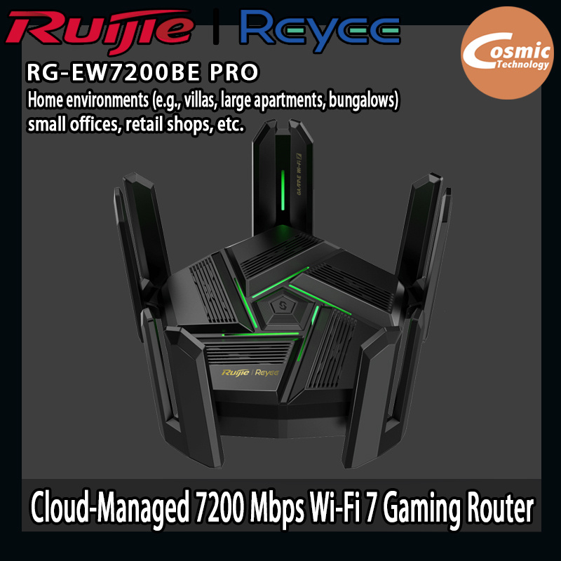 Price網購 - Reyee Cloud-Managed 7200 Mbps Wi-Fi 7 Gaming Router (RG ...