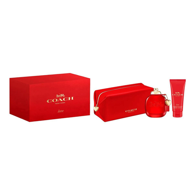 Coach Love EDP 90mL+B/L 100mL+Pouch - PERFUME STATION