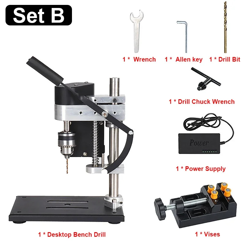 Mini Desktop Bench Drill Kit Multi-function Home Micro Seven-Level ...