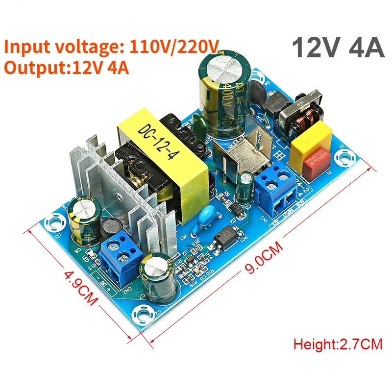 AC-DC 85-265V轉12V 24V 36V 48V降壓變壓器電源1A 2A 4A 6A 7A 9A開關電源模組裸板 - 豐盛數碼電器