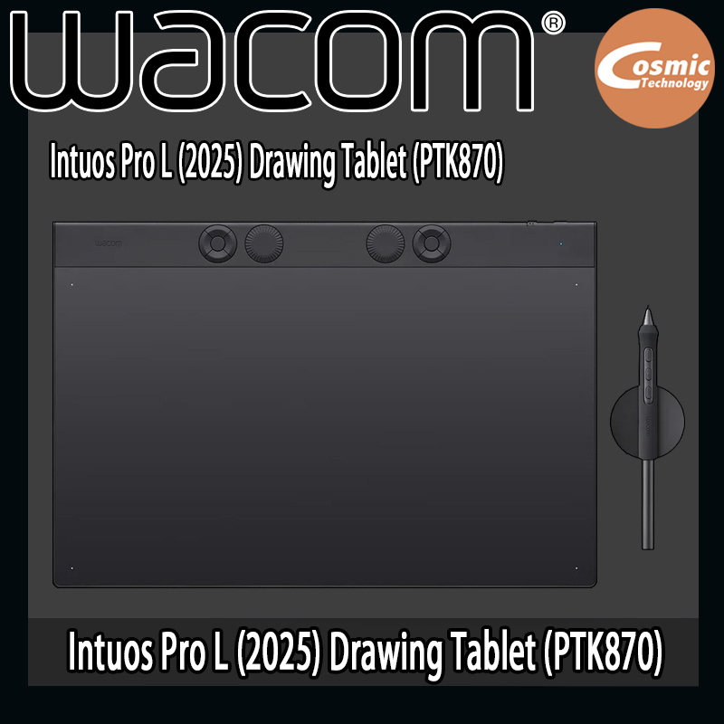 Price網購 - Wacom Intuos Pro L (2025) Drawing Tablet 大型款 (PTK870)