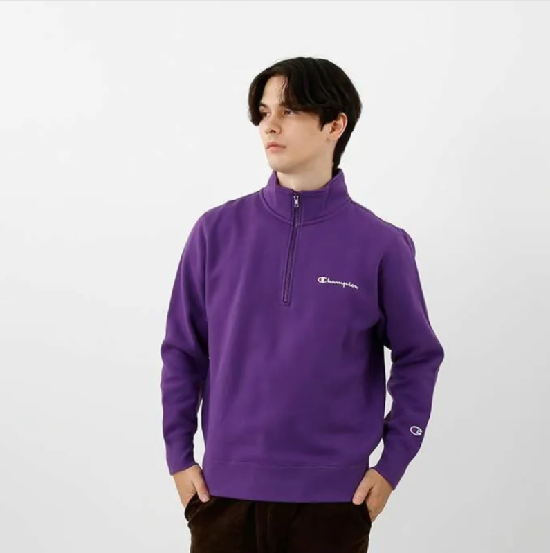 【💥日本直送】Champion 長袖 衛衣 運動衫 半拉鍊設計 - 運動族人