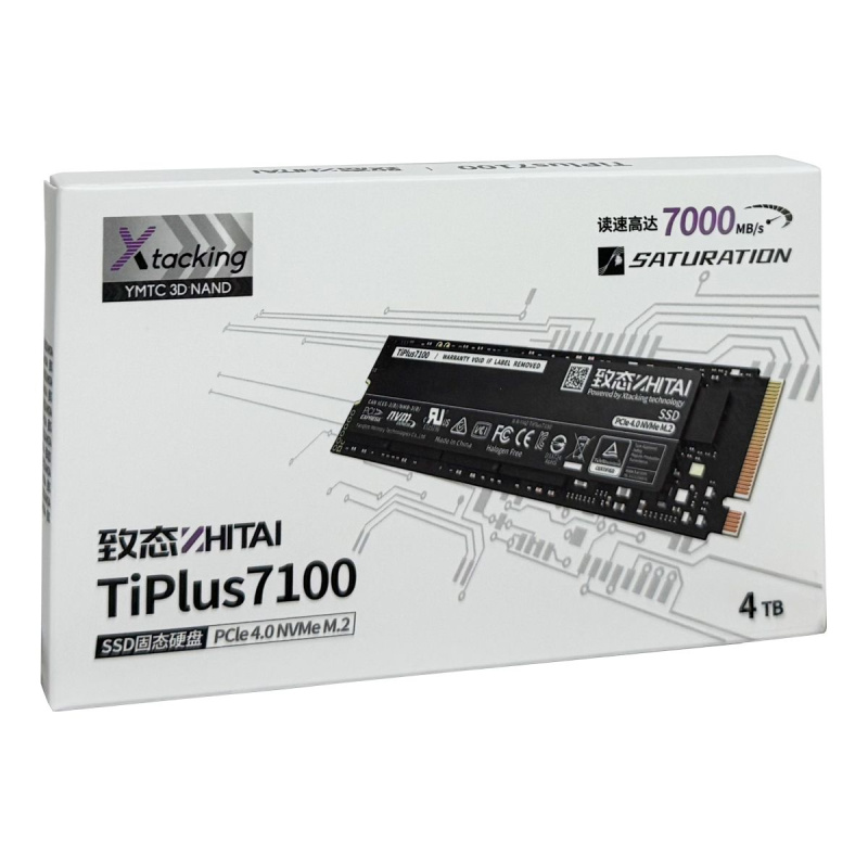 Price網購 - 致態 - TiPlus 7100 4TB NVMe2.0 PCIe Gen4x4 M.2 2280