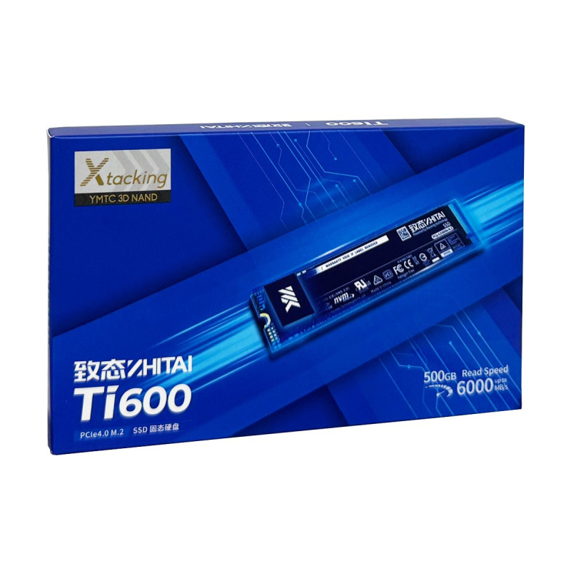 致態 - Ti600 500GB NVMe2.0 PCIe Gen4x4 M.2 2280 - 致態SSD官方旗艦店(A Force)