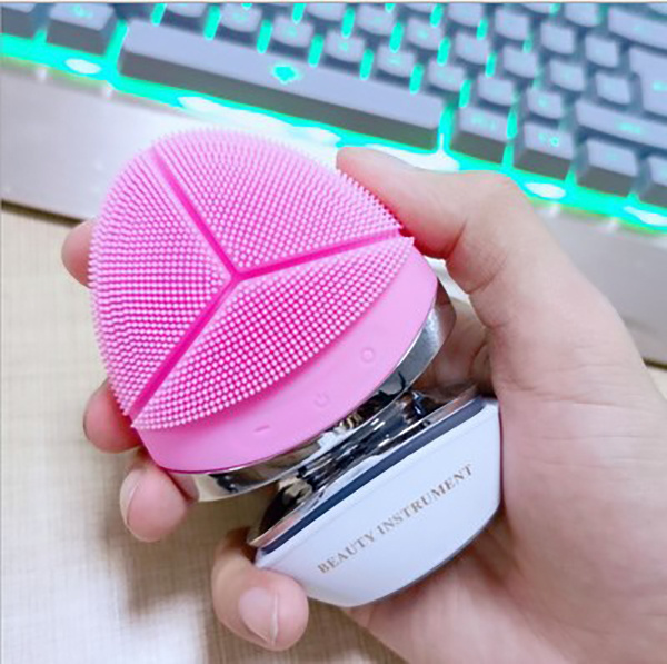 日本JTSK - 多功能充電矽膠防水潔面儀 微電流恆溫超聲波導入儀 - JTSK Global Store