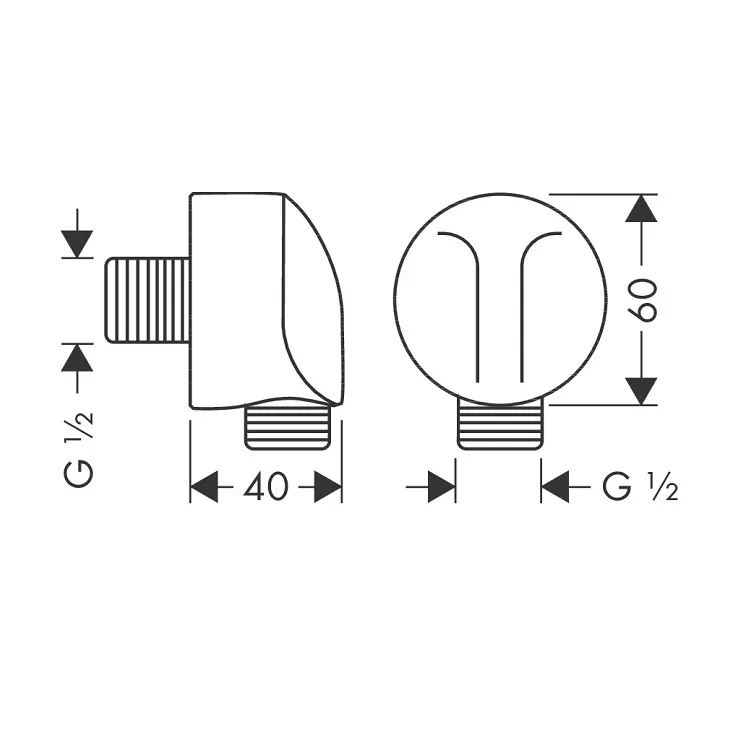 Hansgrohe , Fixfit , 27454990 , 花洒曲 亮金色 - 香港21衛浴潔具有限公司