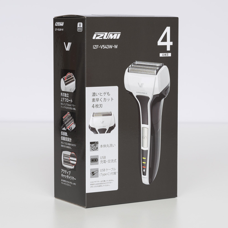 [原裝行貨] Izumi V系列 S-DRIVE 4刀片電鬚刨 IZF-V543W - Gear Digital