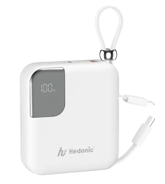 [3C CCC認証] Hedonic 10000mah (38.5Wh) PD 3.0 22.5W Lightning & USB-C 流動 ...