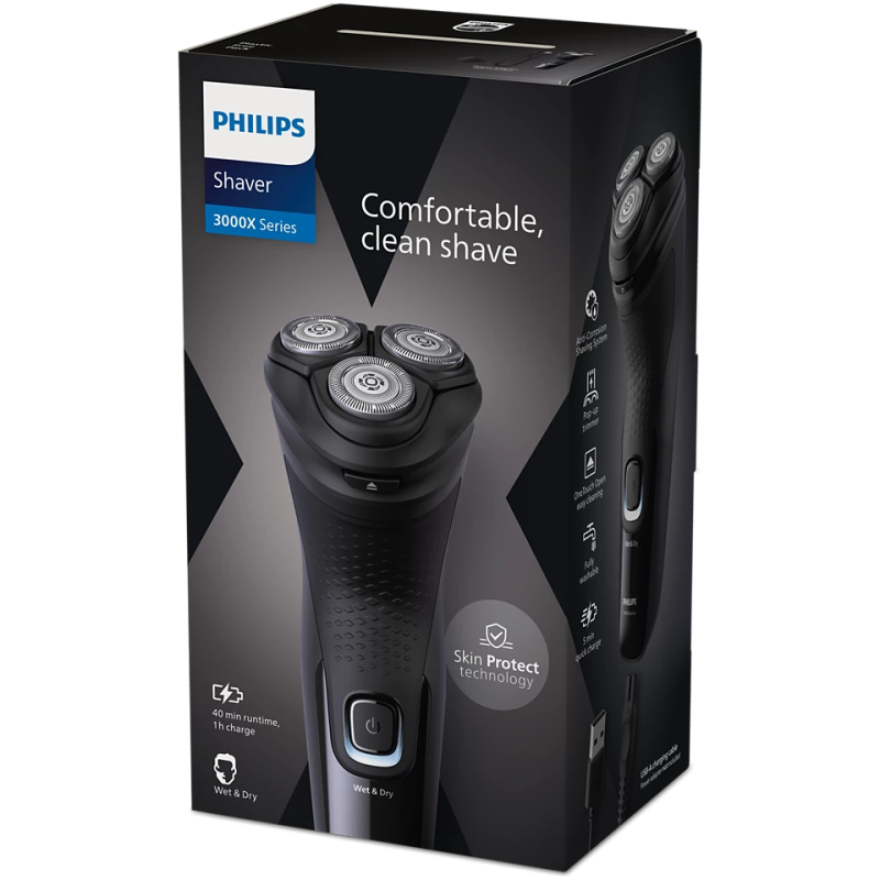 Price網購 - Philips Shaver 3000X Series X3001/00 電動鬚刨 - 平行進口