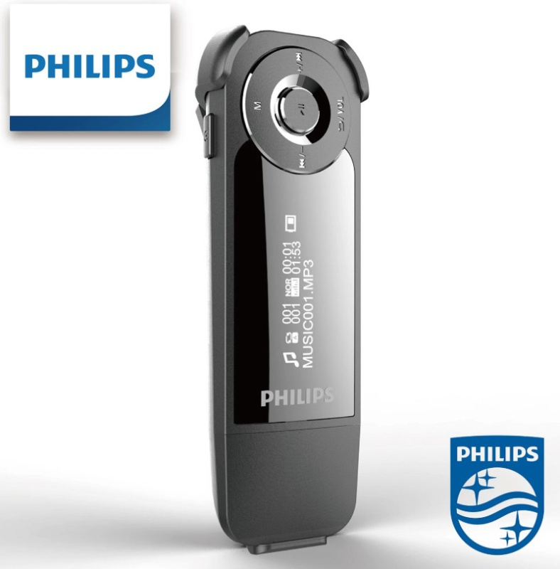 Philips SA1208 Mini MP3 Player with Clip 8GB Direct USB Digital Player ...